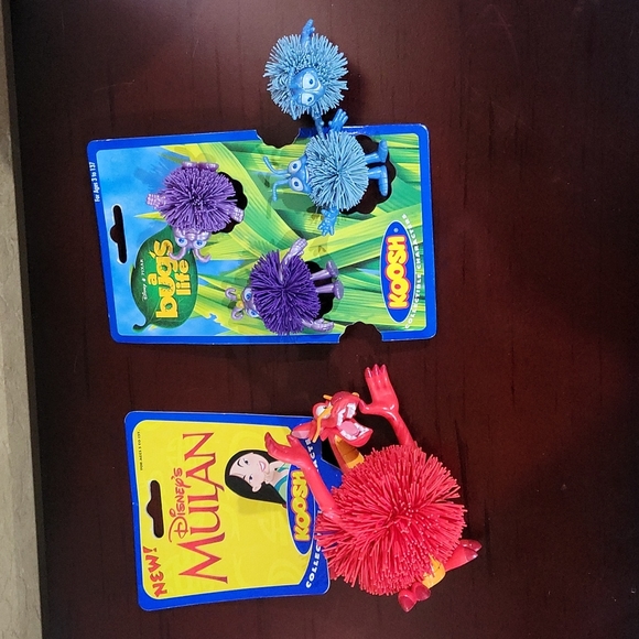 Disney | Other | Rare Vintage Disney Koosh Bundle Mulan Bugs Life ...
